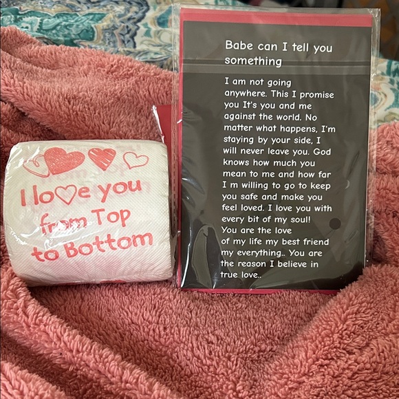 Art | Romantic Gift Set With Love Message And Toilet Paper | Poshmark